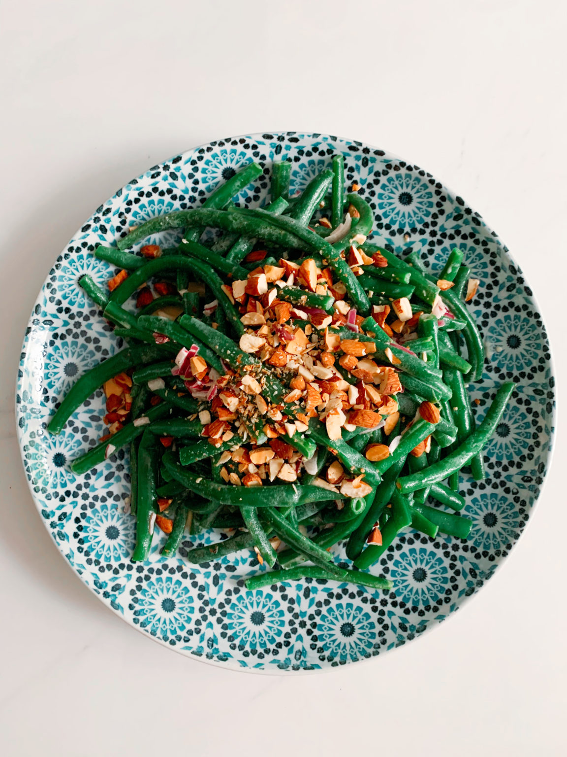 Green Beans With Toasted Almonds & French Shallots | vanessariccio.com